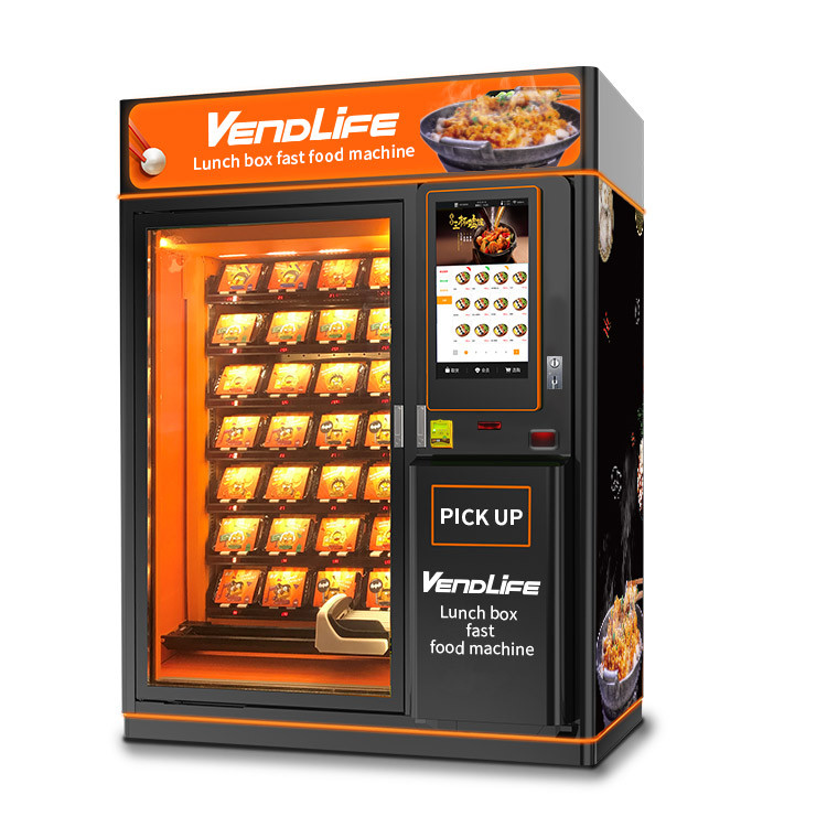 Quality ready to eat food lunch box meal rice fast food vending machine beauty for sale