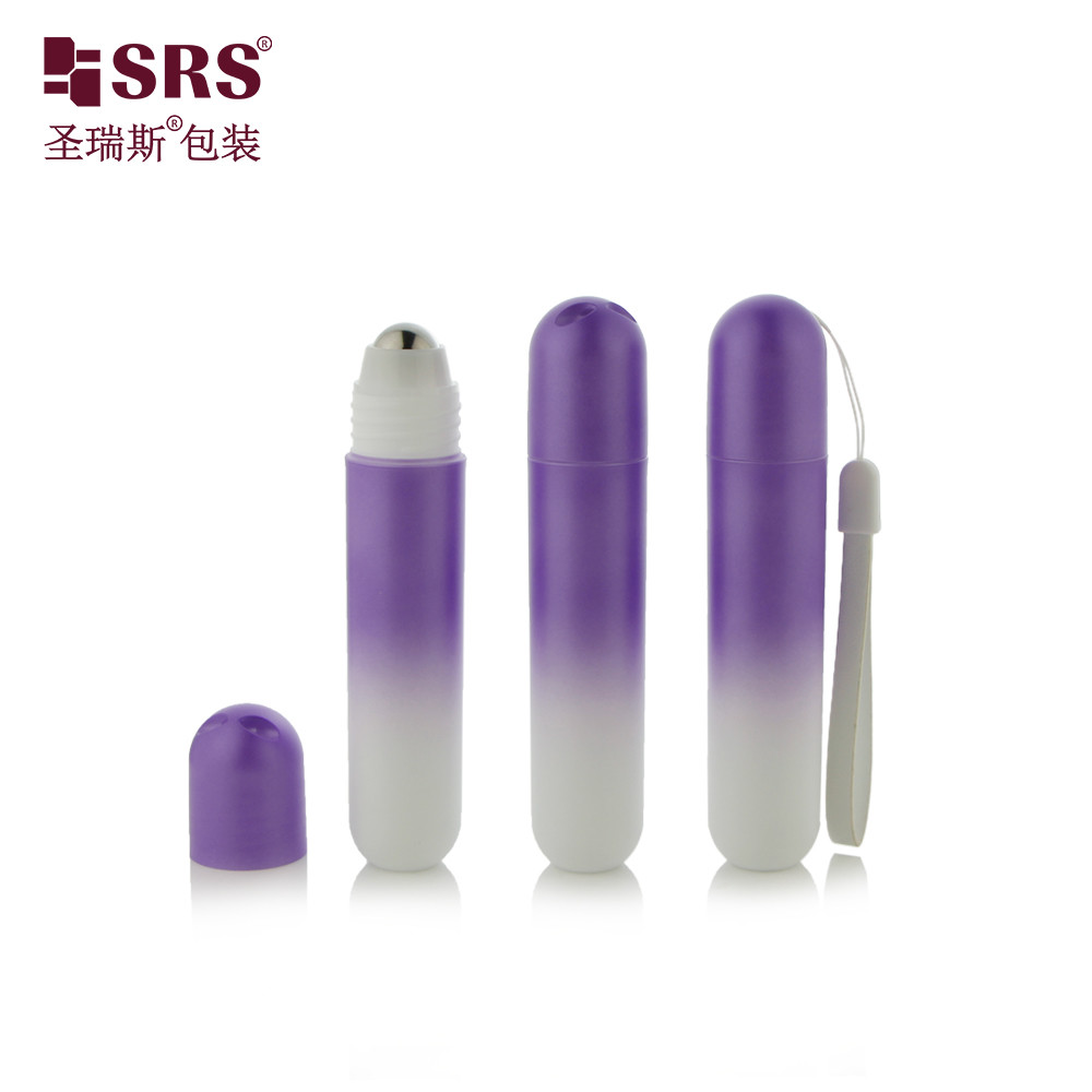 RPPG-25ML PP PCR Recycled Injection Custom Color Matte Finished Round Bottom Roller Steel Ball With Dome Cap For Liquid Gel