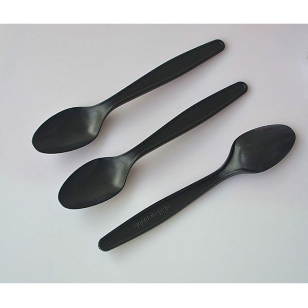 Quality Rice white PLA biodegradable cutlery Disposable spoon fork and knife with Trade for sale
