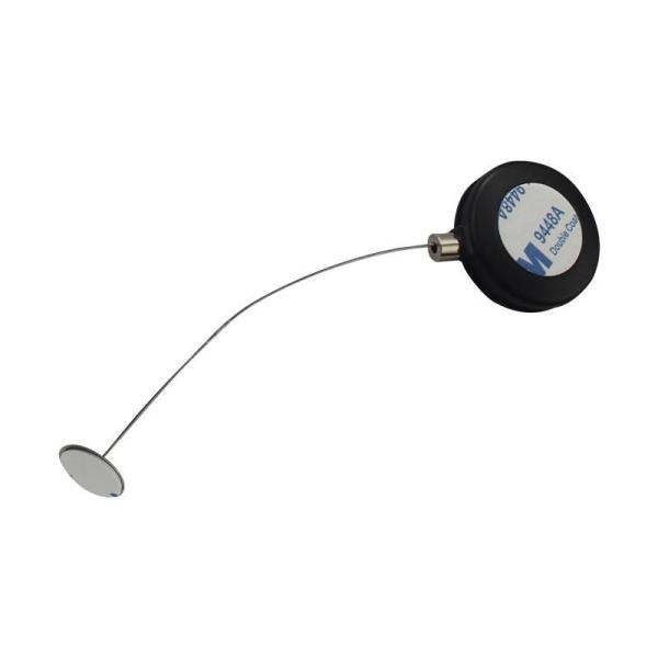 Quality Mini Round Anti-Theft Display Retractors with Metal Sticking Plate End for sale