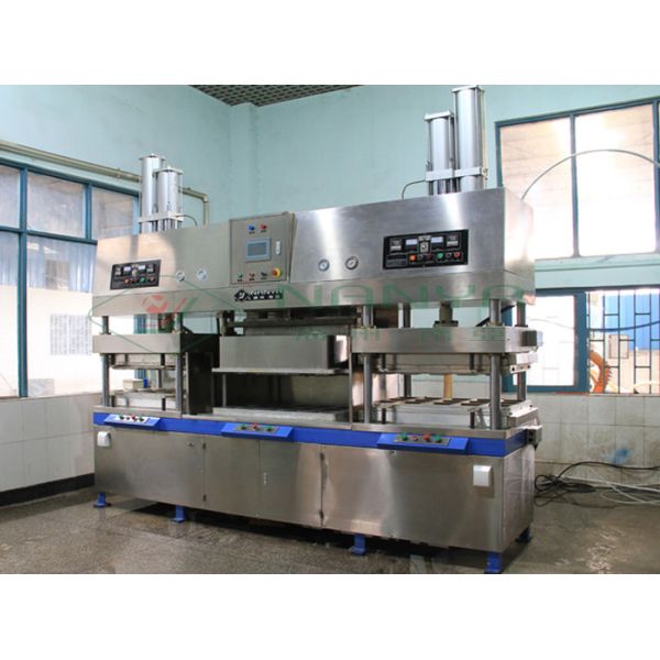 Quality Sugarcan Bagasse Pulp Semi Auto Tableware Machine Dishtray Making Machine 7000Pcs / H for sale