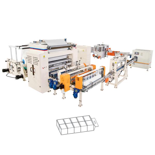Quality Fully Automatic V Interfold Facial Tissue Machine Production Line From Folding for sale