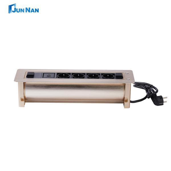 Quality Hidden On Conference EU Power Plug Desk Socket for sale