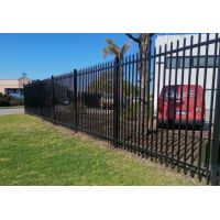 Quality Wrought Iron Fence Pickets Decorative Metal Tubular Steel Fence for sale