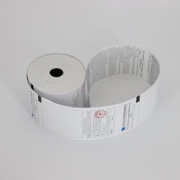 Quality Thermal ATM Cash Register Rolls with High Smoothness And Whiteness Black Image for sale