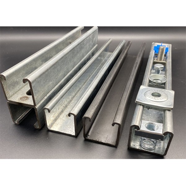 Quality OEM Pre Galvanized Unistrut Strut C Channel HDG Q235 HVAC System for sale