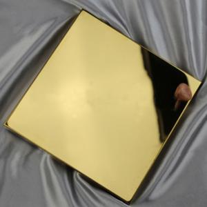 Quality PVD Mirror 201 Color Stainless Steel Sheet Coated Decorative for sale