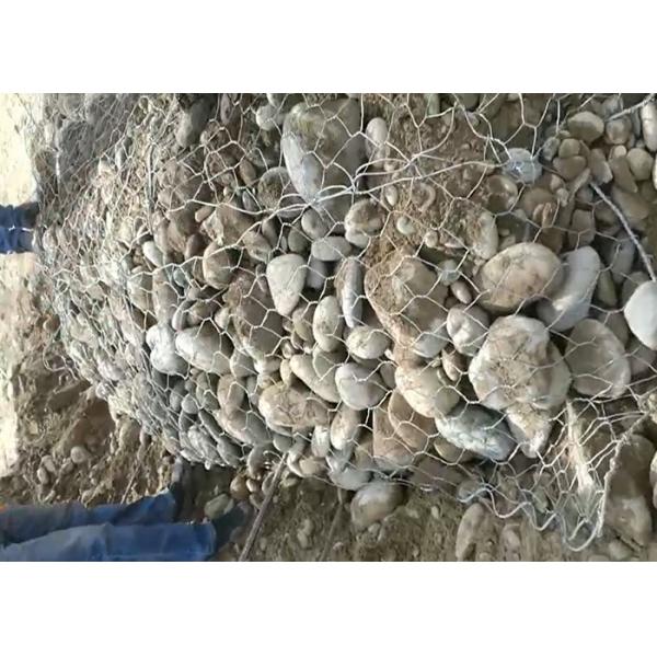 Quality PVC Coated Gabion Mesh Sack 2.0-4.0mm Wire Diameter Hexagonal Hole for sale