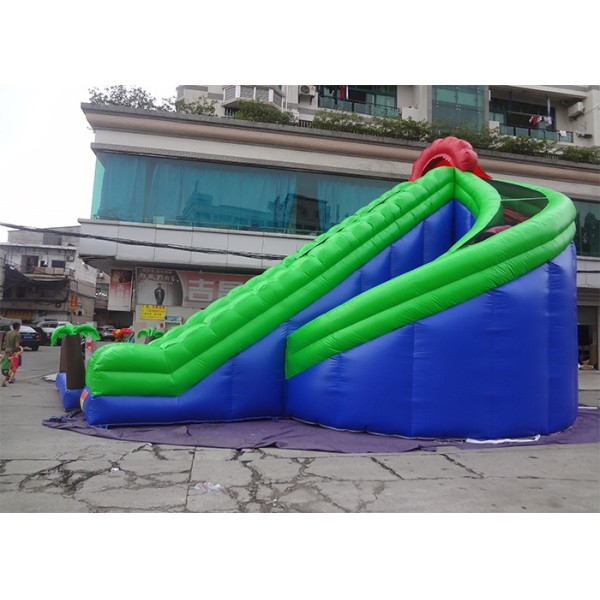 Quality Waterproof PVC Huge Commercial Inflatable Slide With Forest Theme Park for sale