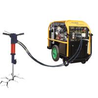 China Twin Circuit 18L Hydraulic Power Pack Gasoline Engine Stainless Steel factory