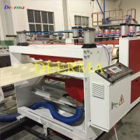 Quality 80mm Double-screw PVC Hollow Roofing Sheet Production Line for Indonesia Market for sale
