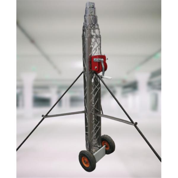 Quality Portable 30ft 9M Winch Up 6 Sections Lattice Steel Towers for sale