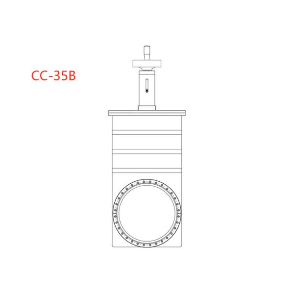Quality Manual Vacuum Gate Valve DN35 Mechanical Indication E+5 To 1E-7 Pa for sale