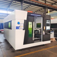 Quality Raycus 15000W Fiber Laser Cutting Machine Raytools With Exchange Table for sale
