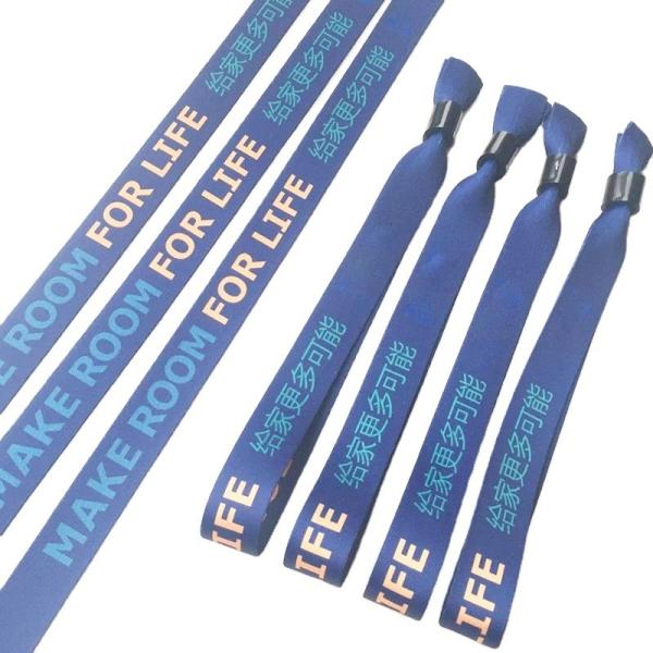 Quality Custom Event Festival Party RFID Wristbands with Polyester Fabric and Logo Printing for sale