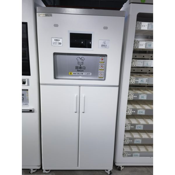 Quality Textile Scrub Suits Recycling Vending Machine For Hospital Lab Factory RFID Operated for sale