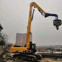Quality High Accuracy Excavator Mounted Vibratory Hammer Pile Driver Quick Running Speed for sale