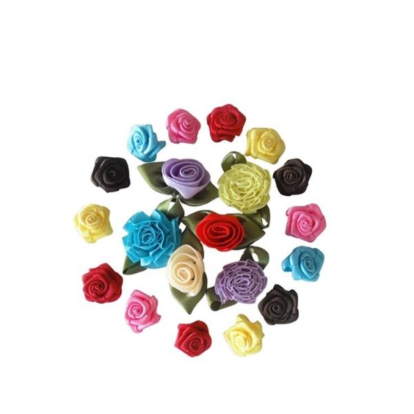 Quality Color Hair Decoration Tie Christmas 100% Polyester Ribbon Mini Bows for Wine Wine Bottles for sale
