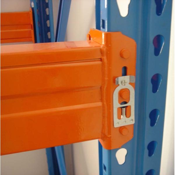 Quality Adjustable Teardrop Pallet Rack Beams Steel Warehouse Shelves Corrosion Protection for sale
