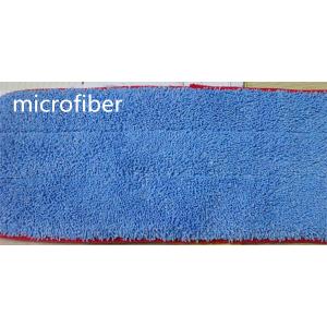Quality 13 * 47Cm Microfiber Wet Mop Pads Head Blue Twisting Fabric Floor Cleaning for sale
