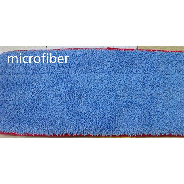 Quality 13 * 47Cm Microfiber Wet Mop Pads Head Blue Twisting Fabric Floor Cleaning for sale