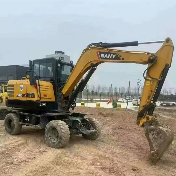 Quality Small Construction Machinery Sany Sy65W Wheel Excavator Sany 65 Mini Used Excavator Sany Sy65 Sy65W Sy65W PRO Wheel Excavator for sale