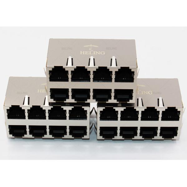 Quality Tab Up Female Lan SMT Connector , Low Profile RJ45 Waterproof Connector for sale