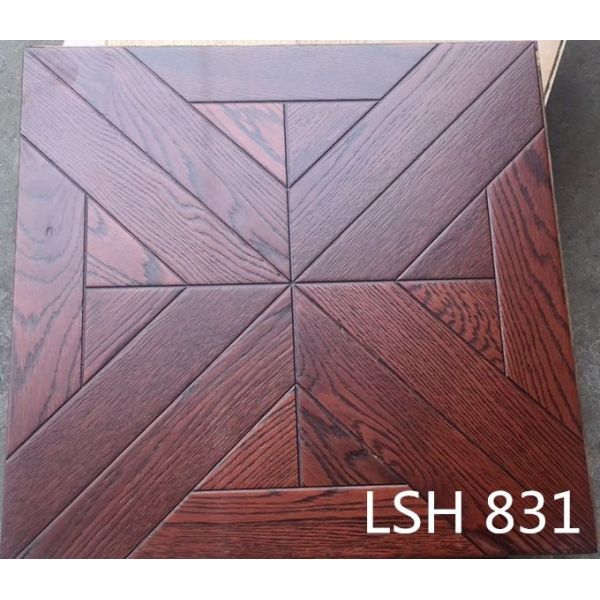 Quality Different Designs Oak Engineered Parquet Flooring Panels 450 x 450MM for sale