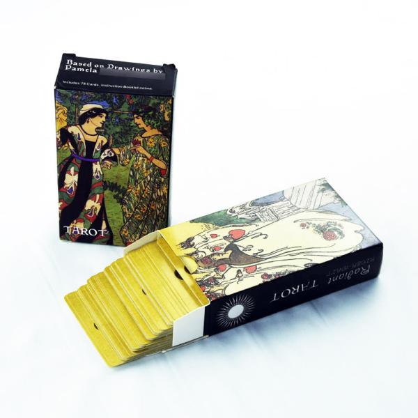 Quality 350gsm Classic Waite Tarot Personalised Playing Game Card Printing Set Bronzed for sale