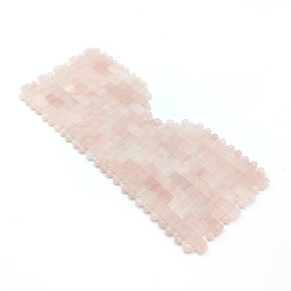 Quality 21*9cm Natural Rose Quartz Massage Beads Eye Beauty Mask Facial Healing Jade Mask With Worldwide Delivery for sale