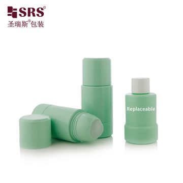 Quality 50ml 75ml PP PCR Recycled Replaceable Double Wall Roller Roll Deodorant Bottle for sale
