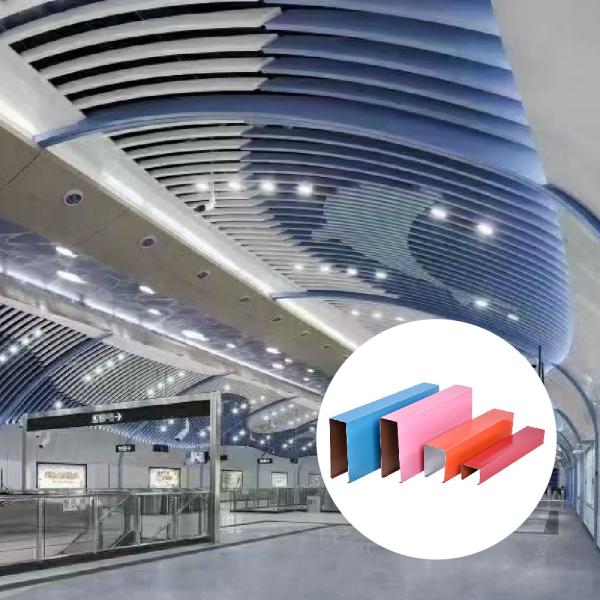 Quality Interior Decorative Ceiling Panels U Shape Decorative Suspended Ceiling Tiles for sale
