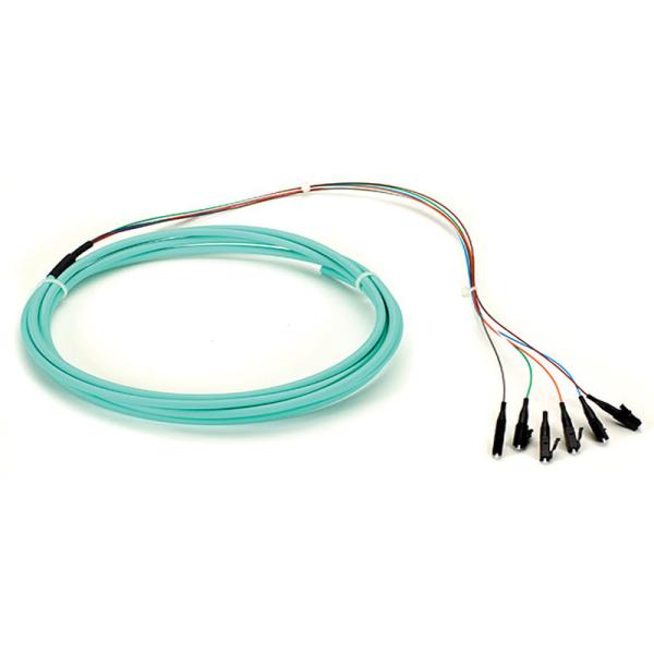 Quality ST UPC Pigtail Patch Cord Multimode OM3 Bare Ribbon Fanouit PVC Jacket for sale