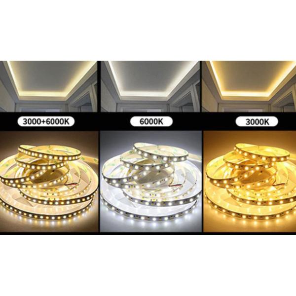 Quality Warm White Temperature Adjustable LED Strip , Dimmable Smd LED Flexible Strips for sale