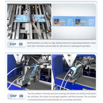 Quality Decorative Tin Box Making Machine , Can Forming Machine 25PPM for sale