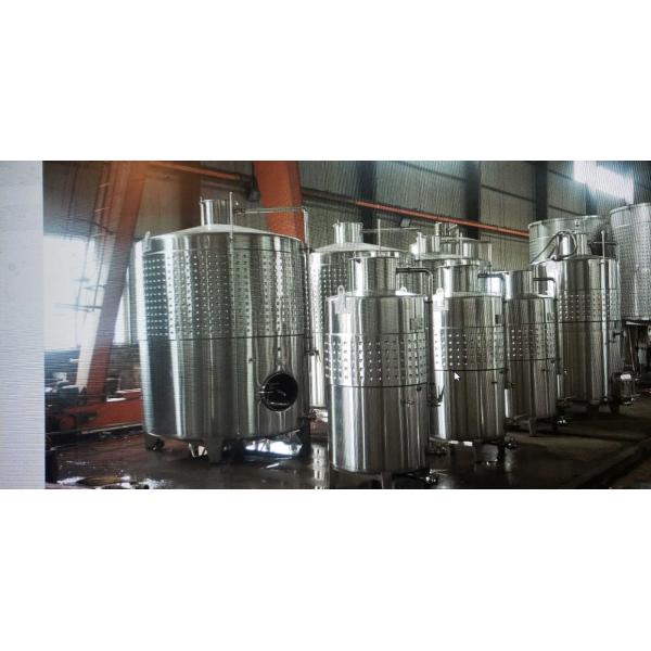Quality 1000L Pillow Plate Jacket Tank , Wine Jacketed Storage Tank for sale