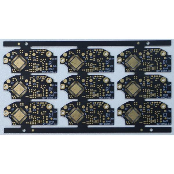 Quality 4 Layer Custom Black Solder Mask ENIG PCB Suittable for Wireless Communication for sale
