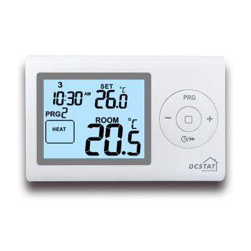 Quality Double Function Electronic Room Thermometer , Seven Day Programmable Thermostat for sale