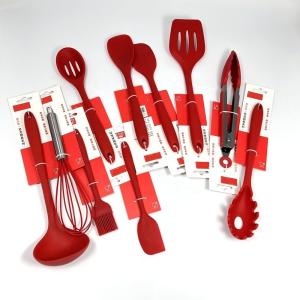 Quality Non Stick Silicone Cooking Set Color Kitchen Utensils Set for ISO9001 Certified for sale