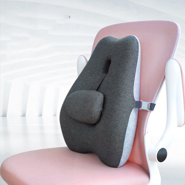 Quality 1kg Customized Color Memory Foam Lumbar Support Pillow for Car Seat and Office for sale