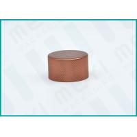 Quality Shiny Copper Spray Paint Round Perfume Cap No Leakage With Black PP Insert for sale