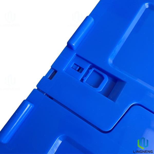 Quality 62L Folding Plastic Storage Crate , Plastic Collapsible Storage Boxes With Lids for sale