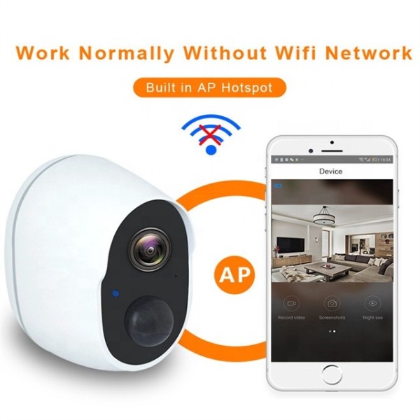 Quality 1920x1080 Tuya Smart Camera 2.0 Mega Pixels Pir Security Camera for sale