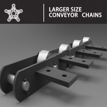 Quality 40Cr Welded Plate Bucket Elevator Conveyor Chain Pitch 80mm for sale