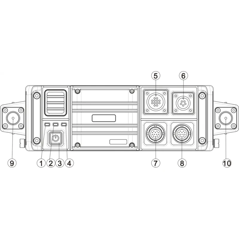 Vehicle or Backpack Use Narrowband Portable Base Station Mesh Radio