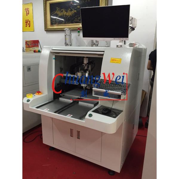 Quality High Speed 2 Way Sliding Cutting Depaneling PCB Router Machine Low Stress for sale