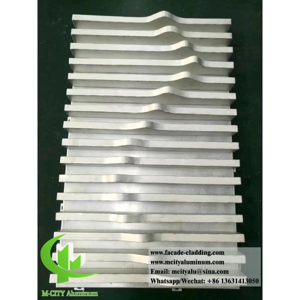 Quality Powder Coated Perforated Aluminum Facade Cladding Customized Metal Facade Panel for sale
