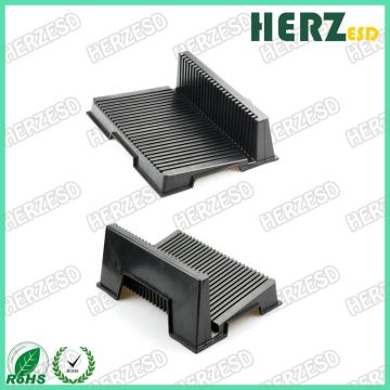 Quality L Shaped ESD PCB Racks Depth 3.2 mm PP Material With Conductive Fiber for sale