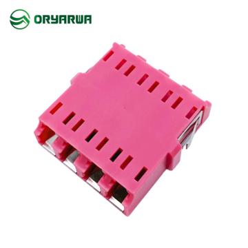 Quality IEC613000 LC Quad LC Fiber Optic Adaptor With Shutter for sale
