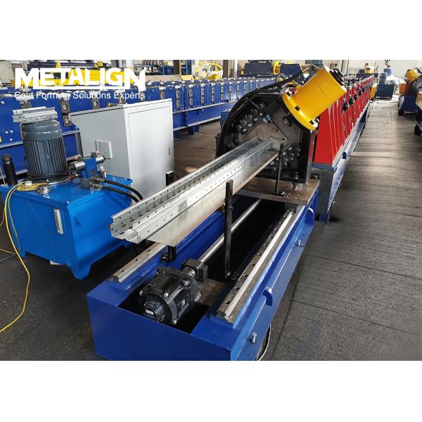 Quality Adjustable Width Upright Rack Roll Forming Machine Heavy Duty High Precision for sale